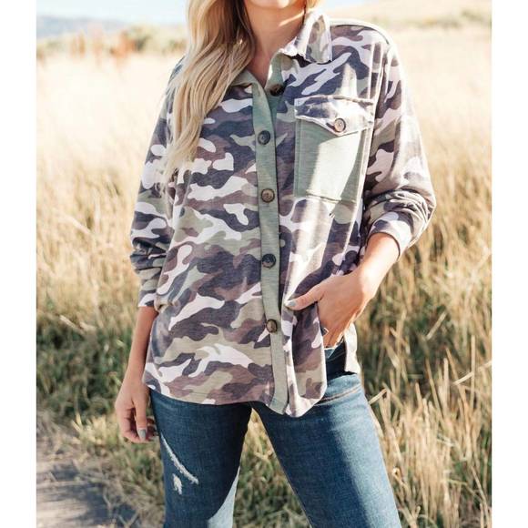 AVE SHOPS | Jackets & Coats | New Ave Shops Cabin Hideaway Shacket In ...